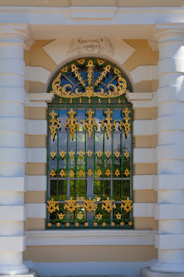 Richly Decorated Window of an Old Mansion Stock Photo - Image of decor ...