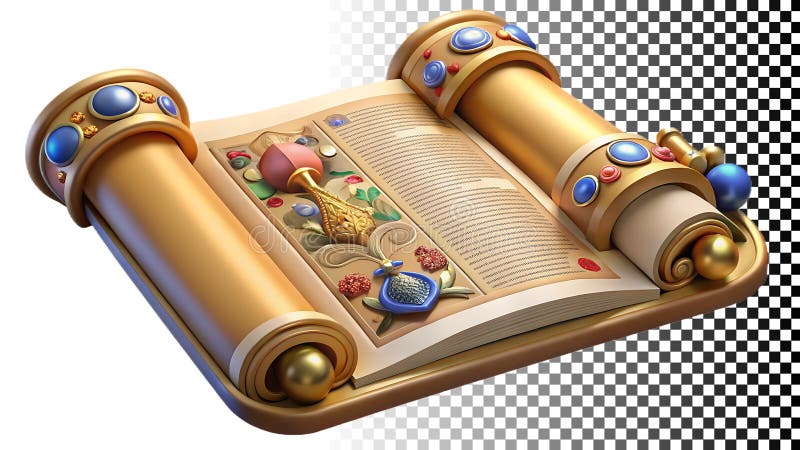 Ornate Ancient Parchment Scroll, Historical Document, Old Wisdom Text Png Transparent Image ...