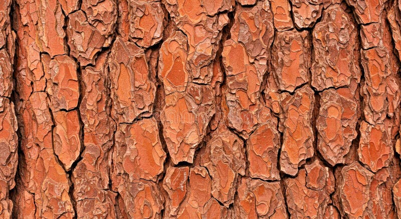 Cedar Tree Bark Texture with Irregular Cracks and Layered Patterns ...
