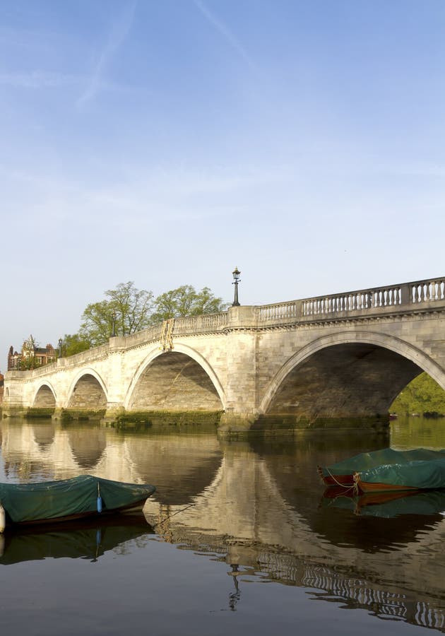 Richmond Bridge in Spring stock photo. Image of reflection - 22939770