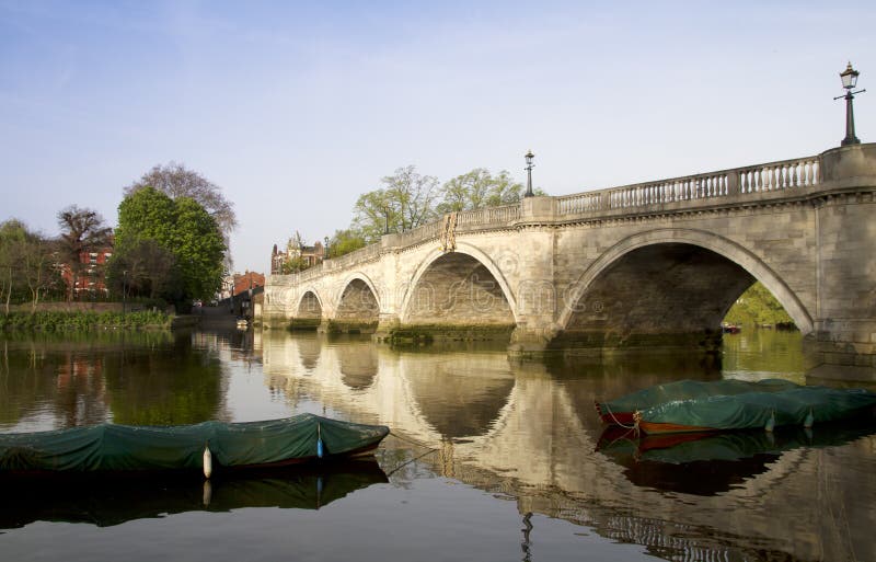 Richmond Bridge at Sunrise stock photo. Image of england - 19175812