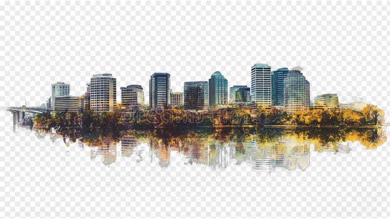 Richmond city skyline stock photo. Illustration of tower - 341532322