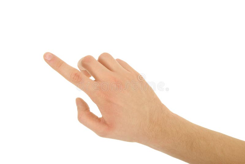 Richtend Vinger Met Het Knippen Van Wegen Stock Afbeelding - Image of ...