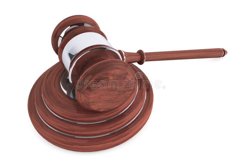 Richterhammer- Und -tonblock Stock Abbildung - Illustration von ...