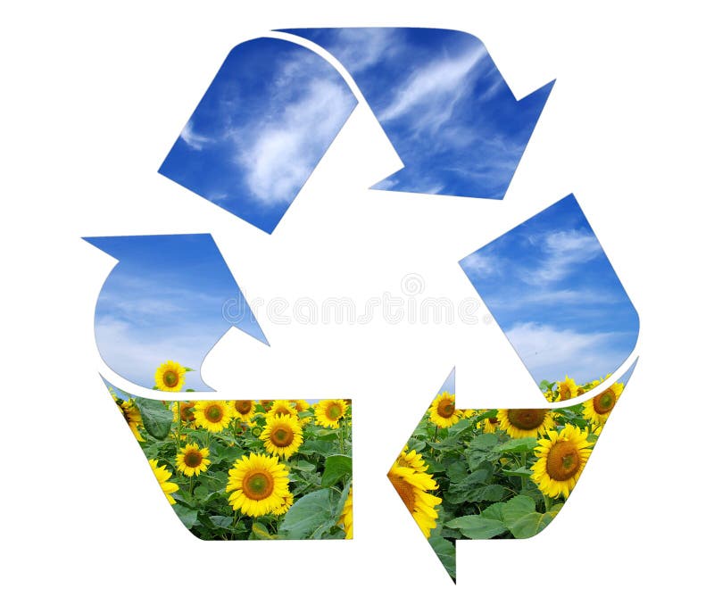 Simbolo del riciclo illustrazione di stock. Illustrazione di ciclico ...