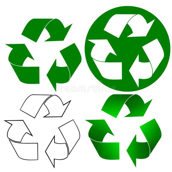 Simbolo del riciclo immagine stock. Illustrazione di tasto - 16627679