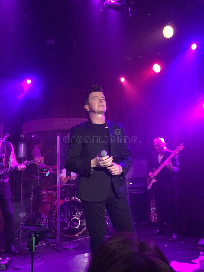 Rick Astley in Concert at the Box in New York Editorial Stock Image ...