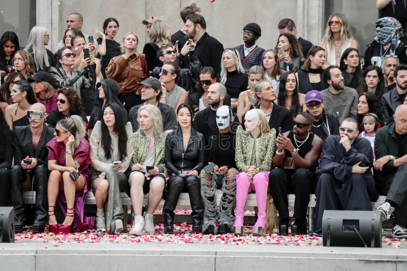 Rick Owens SS24 Runway Show in Paris Editorial Photo - Image of runway ...