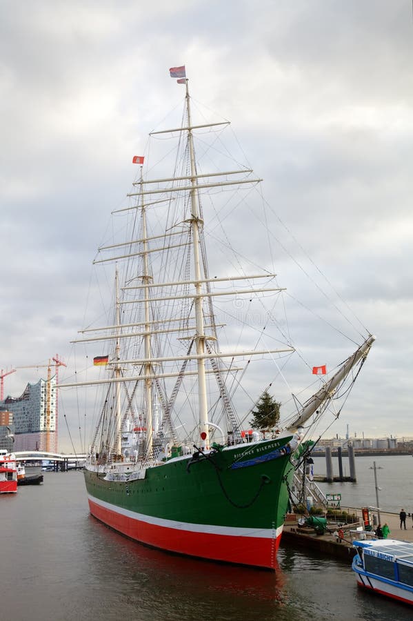 Rickmer Rickmers Museum Ship in Port of Hamburg Editorial Stock Image ...