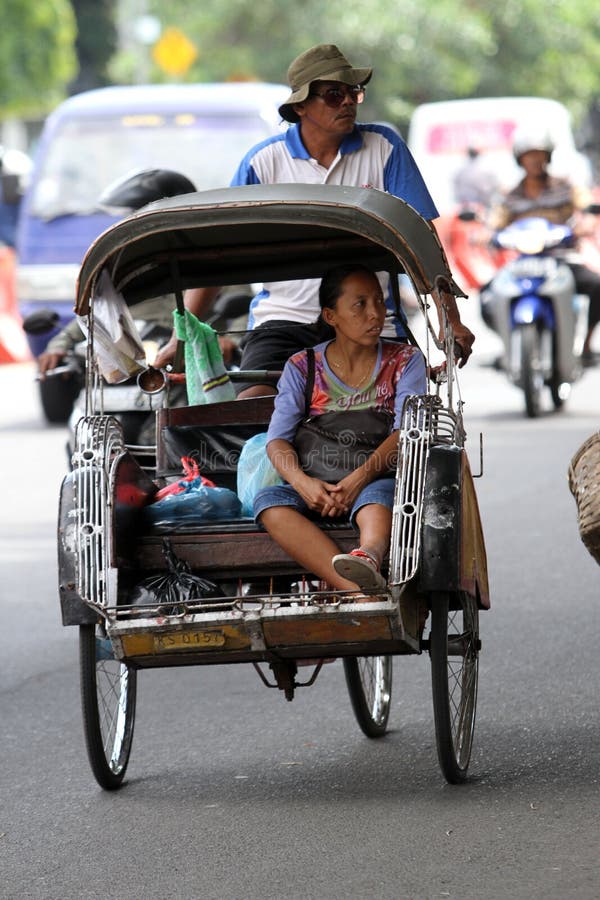Ricksaw editorial photo. Image of road, transportation - 69686546