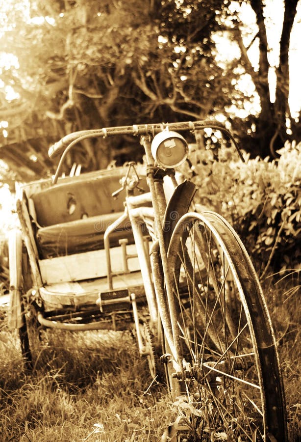 Rickshaw, stock image. Image of rickshaw, thailand, road - 21013929