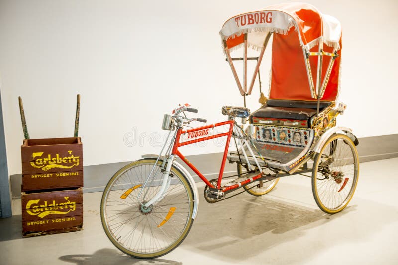 Rickshaw bicycle editorial stock image. Image of danmark - 28238394
