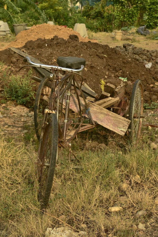 A Rickshaw or a Carrier Used To Carry Objects by a Gardner Stock Image ...