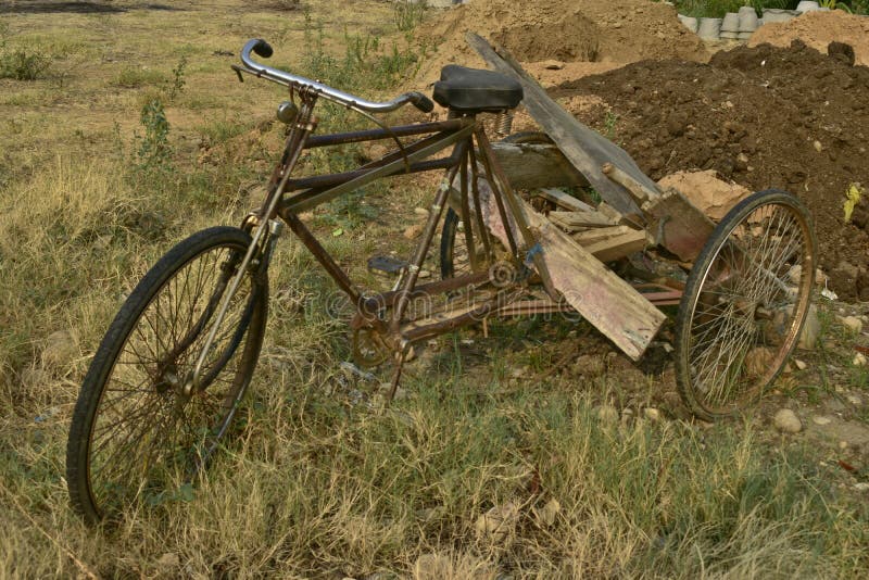 A Rickshaw or a Carrier Used To Carry Objects by a Gardner Stock Image ...