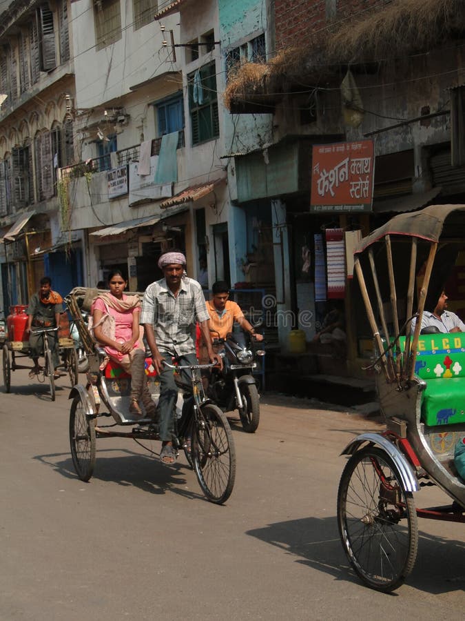 Rickshaw Drivers Carry Local Passengers Editorial Image - Image of ...