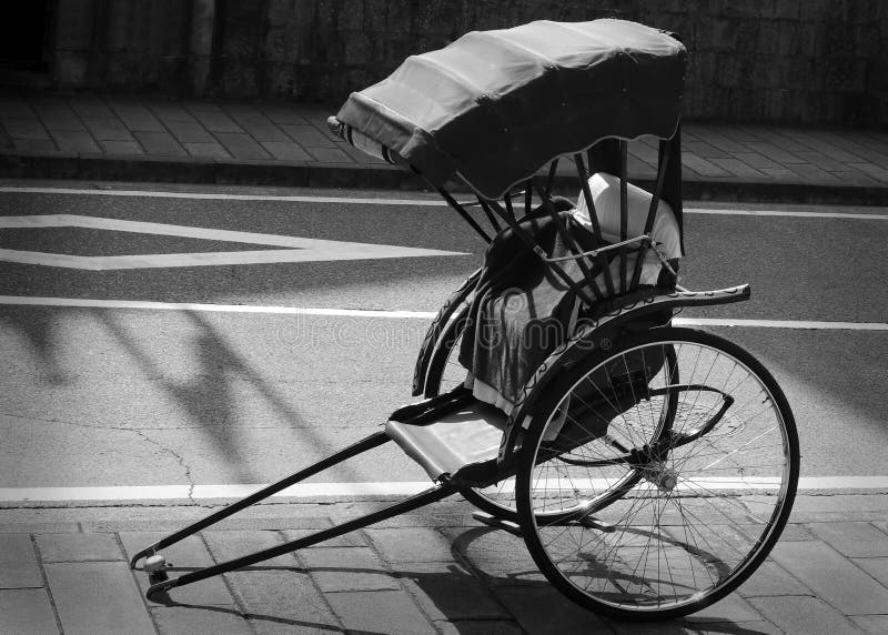 Rickshaw from Japan stock image. Image of asphalt, travel - 14479207