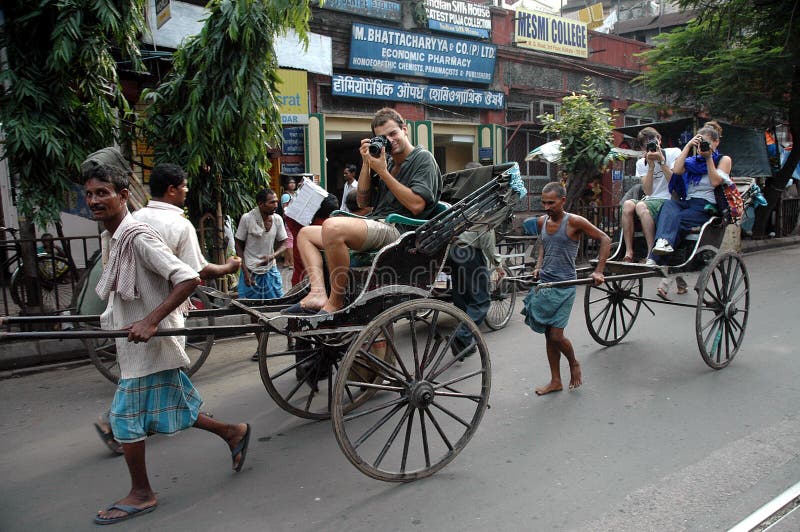 Rickshaw in Kolkata editorial stock photo. Image of open - 21821988