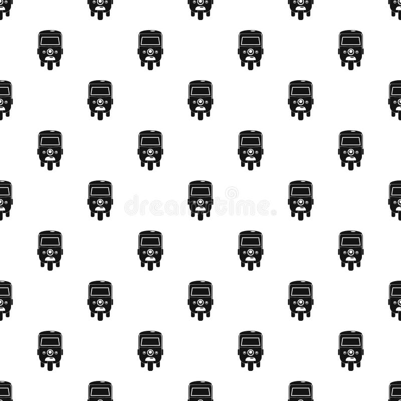 Rickshaw Pattern Seamless Vector Stock Vector - Illustration of mumbai ...