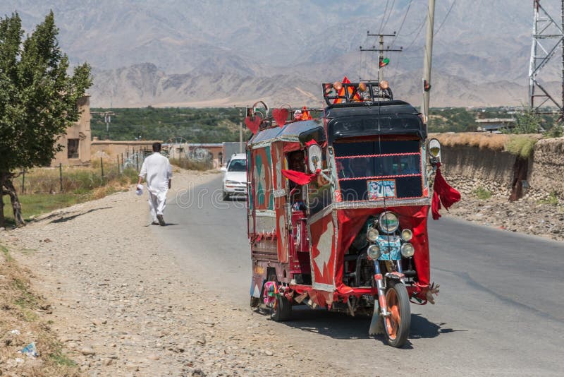 Rickshaw Provinz Kapisa Afghanistan Editorial Stock Image - Image of ...