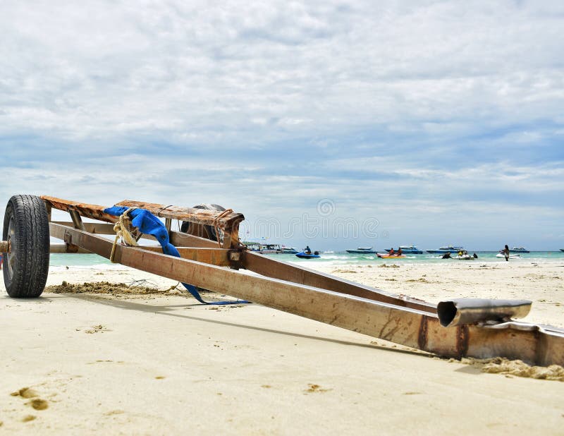 Rickshaw and Sea stock image. Image of boat, bananaboat - 78383693