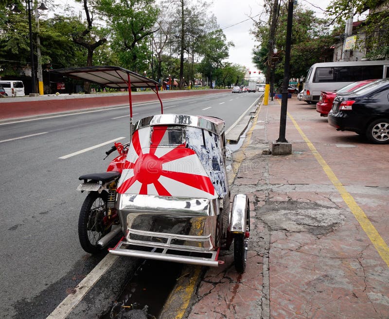 A Rickshaw on Street in Manila, Philippines Editorial Stock Image ...