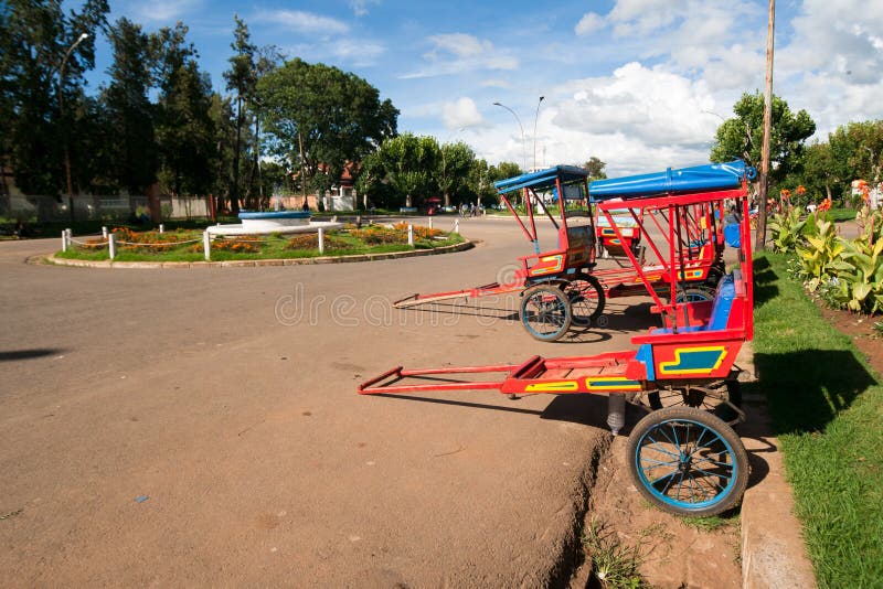 Rickshaws stock photo. Image of tourism, antsirabe, place - 23638530
