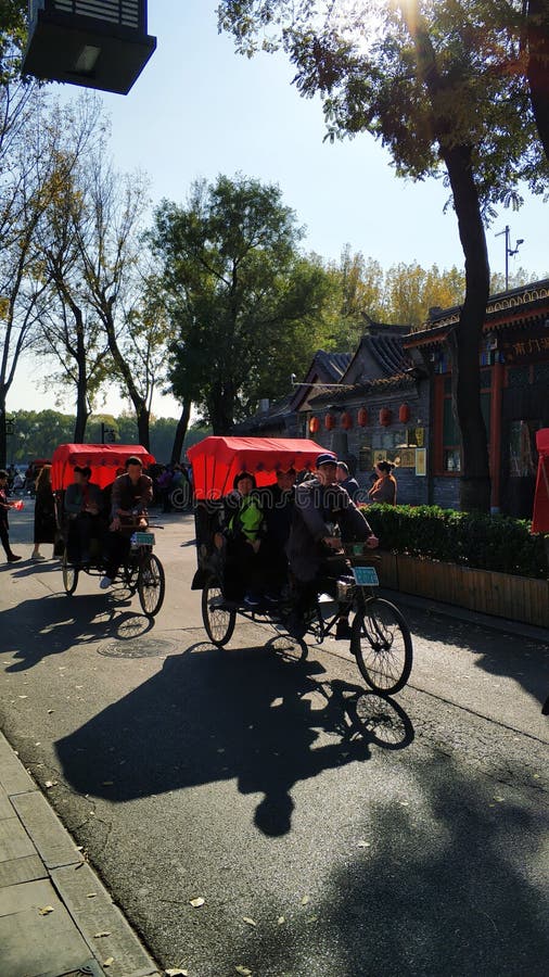 Rickshaws in Beijing editorial photo. Image of china - 168986401