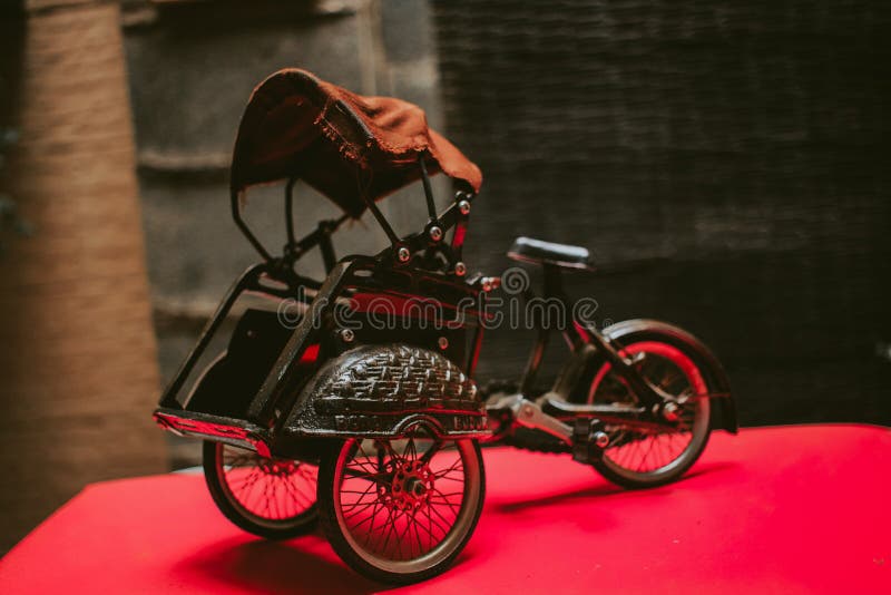 Miniature Brass Rickshaw Traditional Tranportation Stock Photo - Image ...