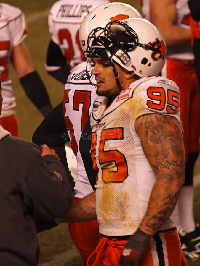 Ricky Foley of the B.C. Lions Editorial Stock Photo - Image of columbia ...