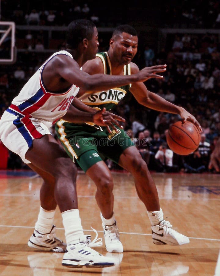 Ricky Pierce Seattle Sonics Imagen editorial - Imagen de potencia, sebo ...