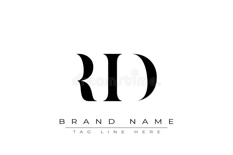RID Abstract Letter Logo Design Stock Vector - Illustration of ...