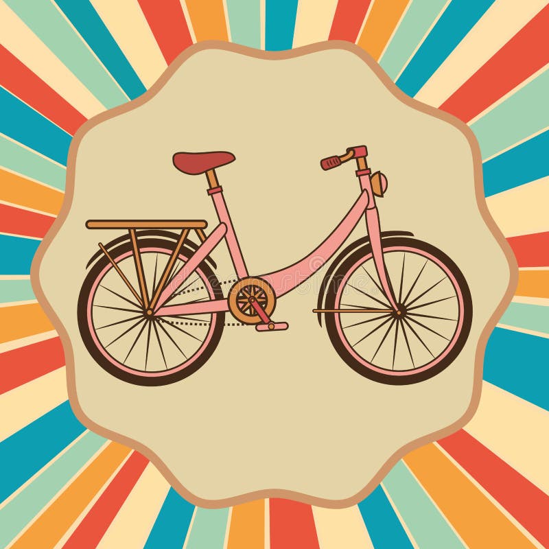 Rida en cykel vektor illustrationer. Illustration av destination - 65905976