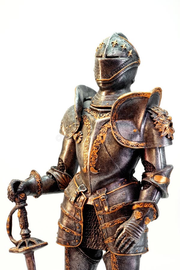 En Medeltida Riddare Attackerar Arkivfoto - Bild av svärd, skydd: 24453090