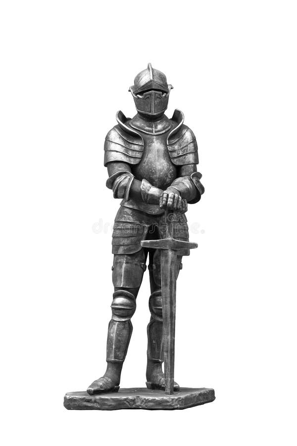 Ridder in harnas stock afbeelding. Image of pantser, horizontaal - 33244009