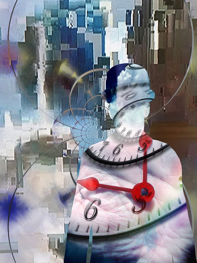 Riddle of time stock illustration. Illustration of theory - 252660919