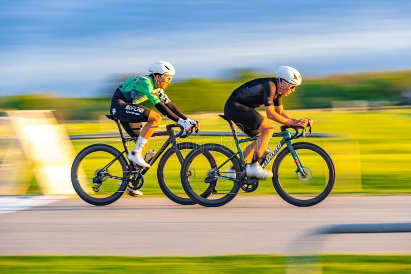 Ride Bikes on Paved Road Near Grass Field Editorial Photo - Image of ...