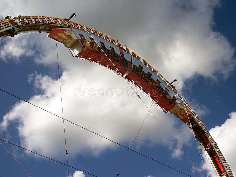 Ride at County Fair stock image. Image of entertain, clouds - 238599