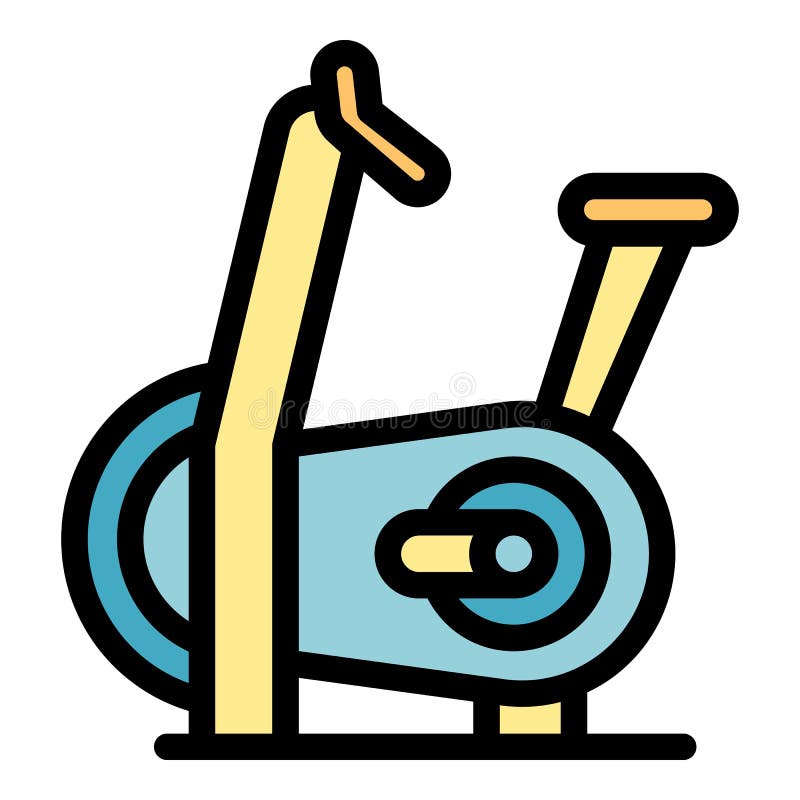 Ride Exercise Bike Icon Color Outline Vector Stock Vector ...
