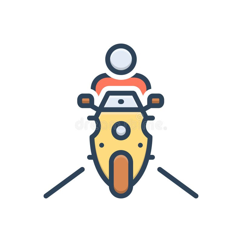 Color Illustration Icon for Ride, Transport and Motorcycle Stock ...