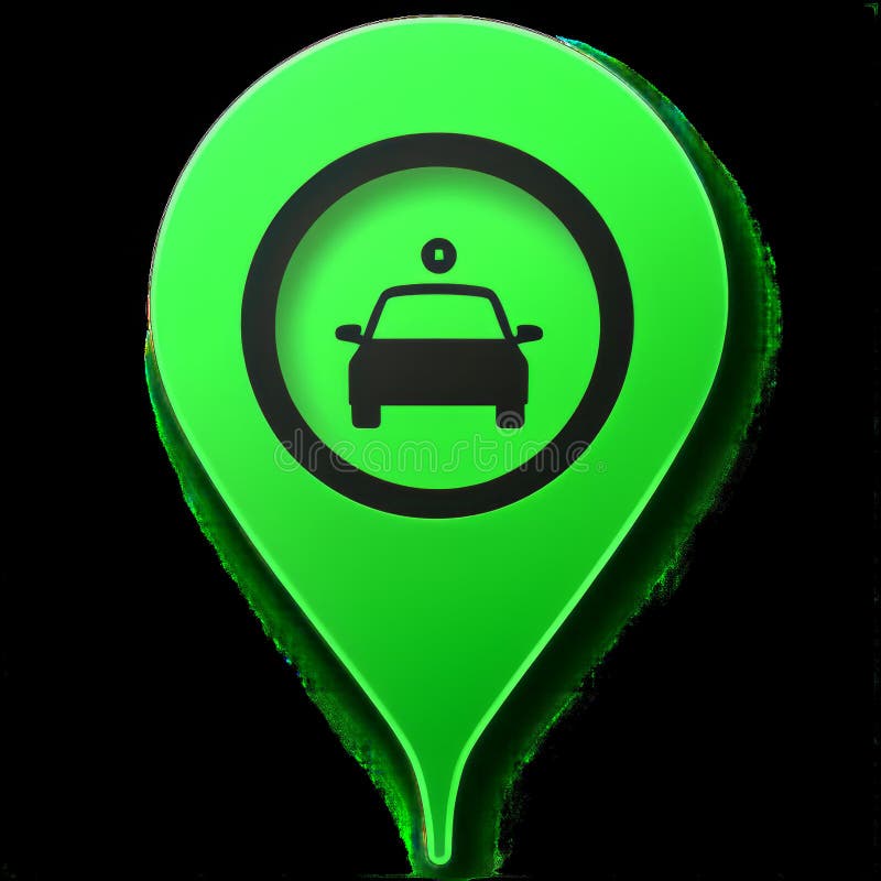 Ride Sharing App Icon Featuring a Car Stock Image - Illustration of ...
