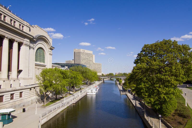 Hull Marina and View of the City of Gatineau Editorial Stock Image ...