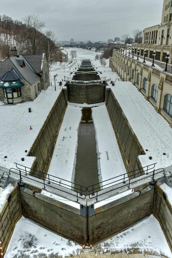 Rideau Canal - Ottawa, Canada Editorial Photography - Image of cloudy ...