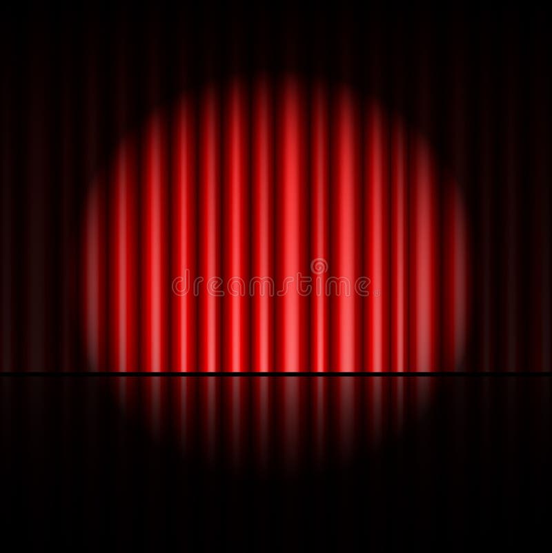 Rideau de fond rouge illustration de vecteur. Illustration du fond ...