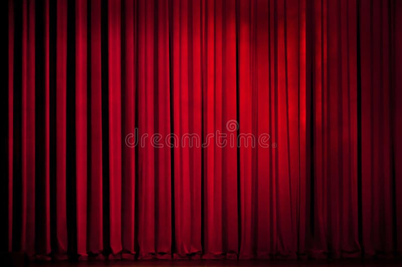 Rideau en rouge de théâtre photo stock. Image du fête - 20896430