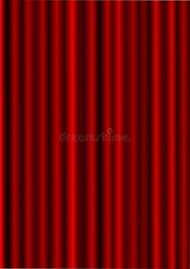 Rideau rouge. illustration de vecteur. Illustration du velours - 5874423