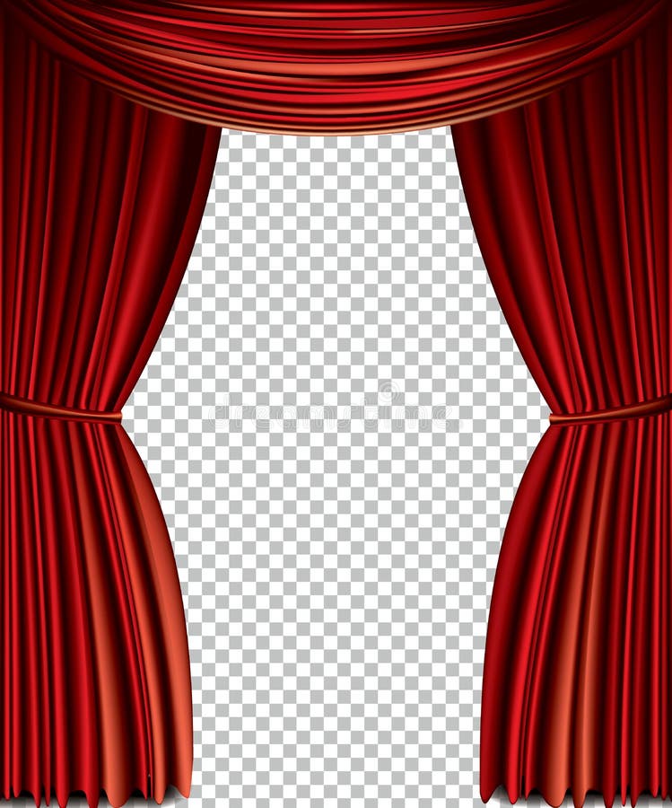 Rideau rouge illustration de vecteur. Illustration du festival - 96265725