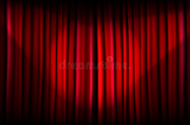 Rideau Rouge Avec La Texture Illustration de Vecteur - Illustration du ...