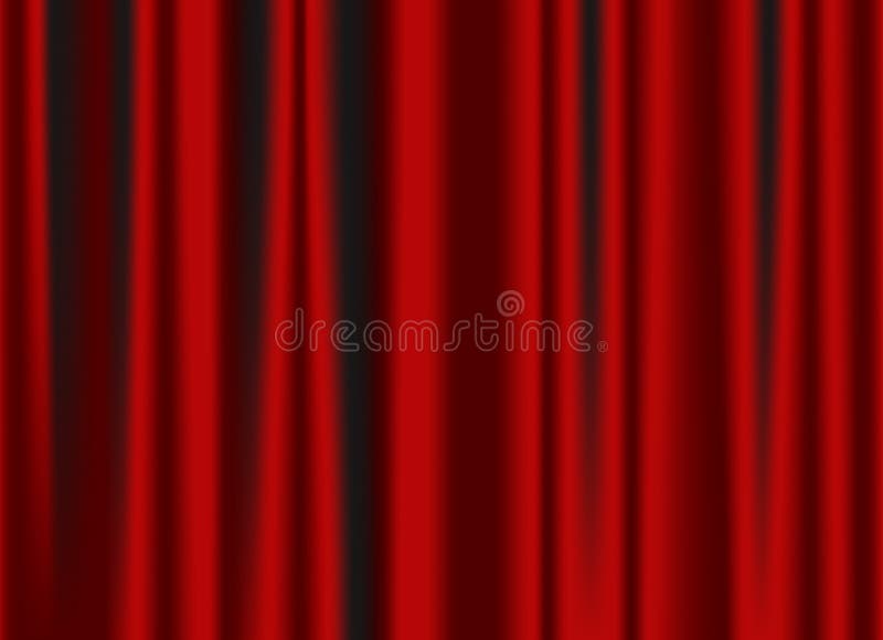Rideau rouge classique illustration de vecteur. Illustration du drape ...