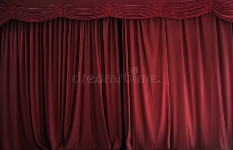 Rideaux photo stock. Image du théâtre, rendement, velours - 1231826