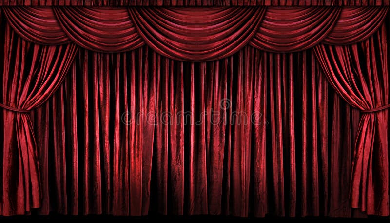 Rideau image stock. Image du élégance, populaire, rouge - 3958567